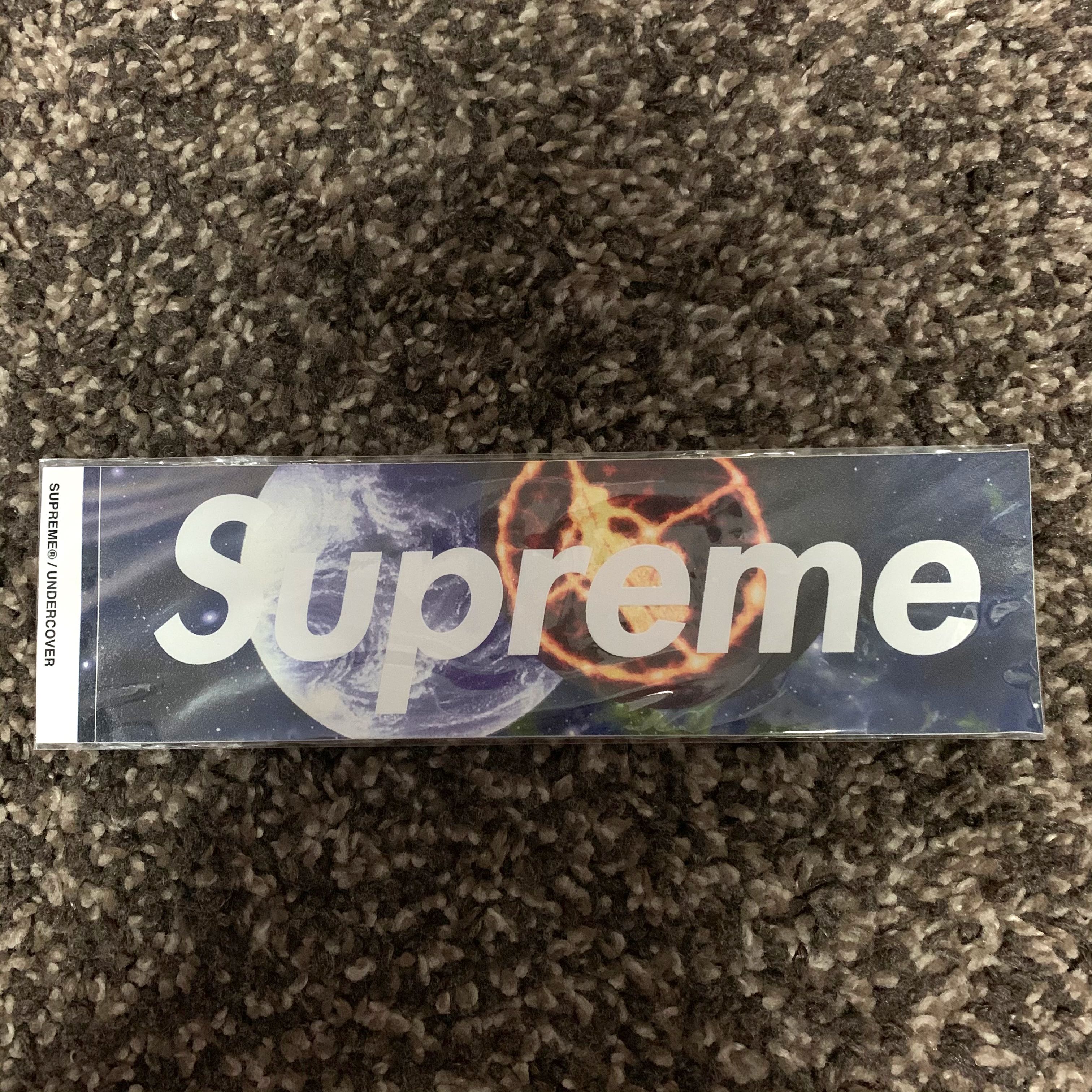 Authentic Supreme X Undercover Box Logo Sticker, Men's Fashion, Bags ...