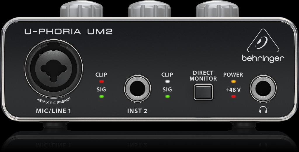 Behringer Preamplifier Audiophile 2x2 USB Audio Interface with XENYX ...