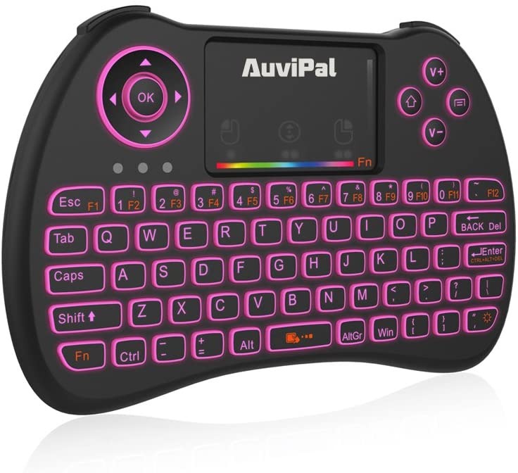 [BNIB] AuviPal (R9) 2.4GHz Mini Wireless Keyboard with Touchpad Mouse Combo for Streaming TV ...
