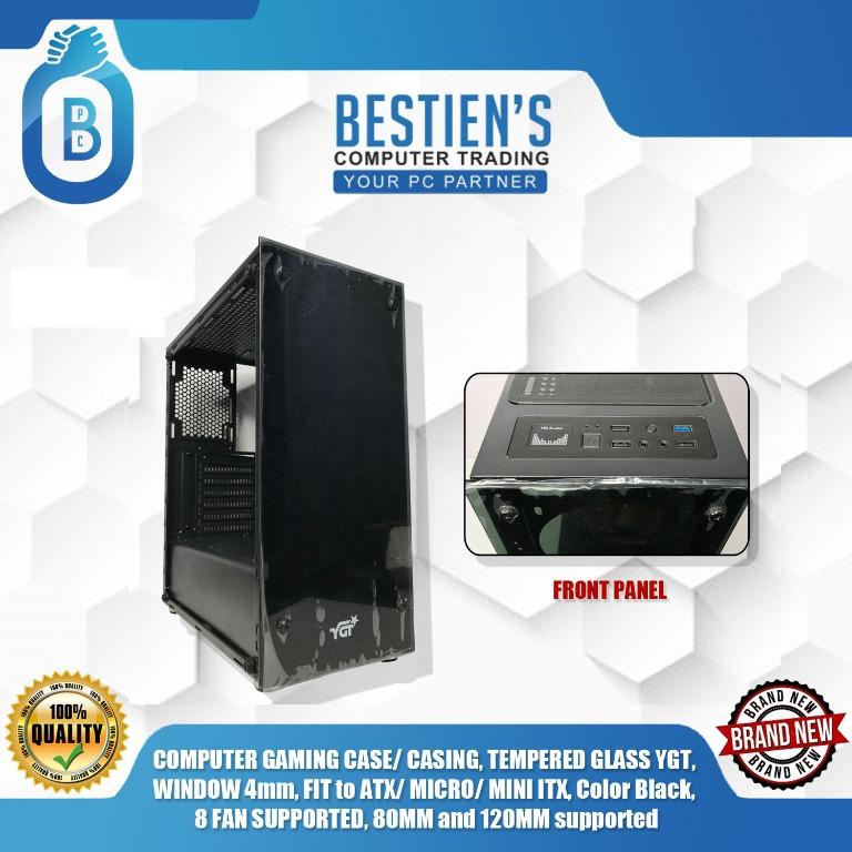 COMPUTER GAMING CASE/ CASING, TEMPERED GLASS YGT, WINDOW 4mm, FIT to ...
