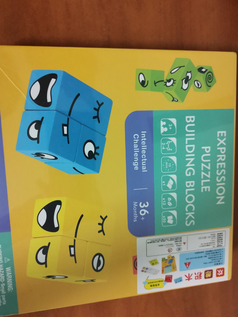 Expression puzzle building block, Hobbies & Toys, Toys & Games on Carousell