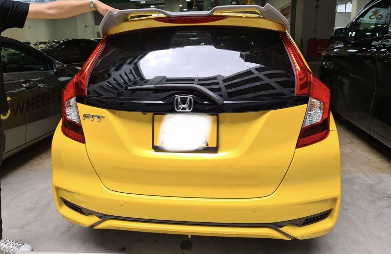 GK Honda Fit rear spoiler, Car Accessories, Accessories on Carousell
