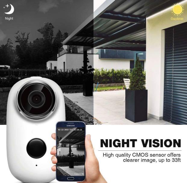 Forrader Rechargeable Battery Security Camera 1080P, Forrader A3 ...