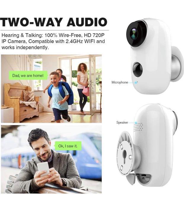 Forrader Rechargeable Battery Security Camera 1080P, Forrader A3 ...