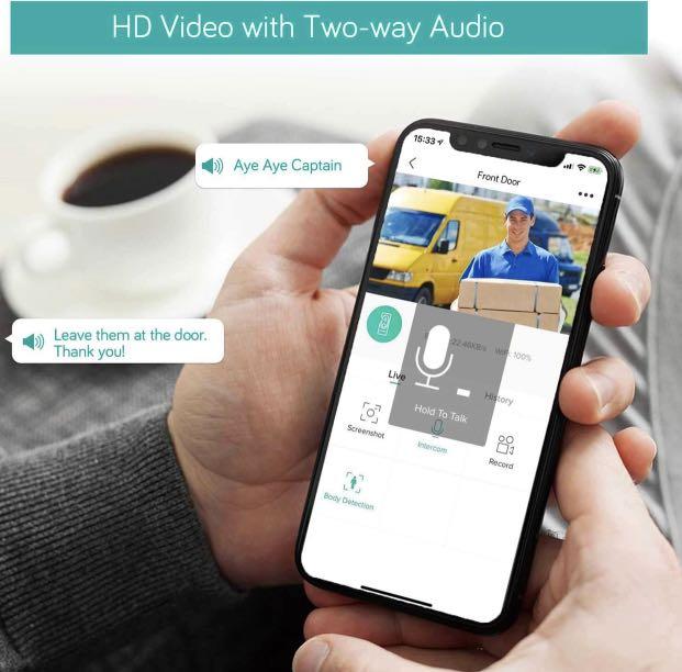 Forrader Rechargeable Battery Security Camera 1080P, Forrader A3 ...