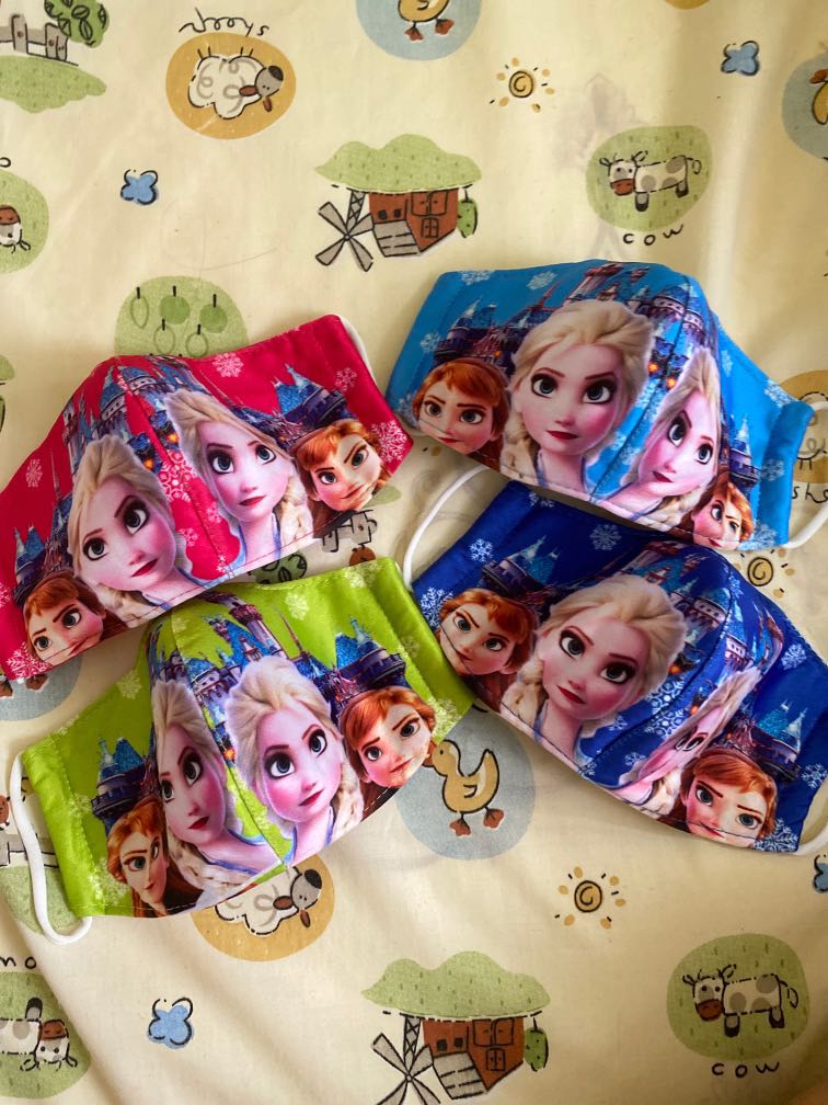 Frozen face mask, Babies & Kids, Babies & Kids Fashion on Carousell