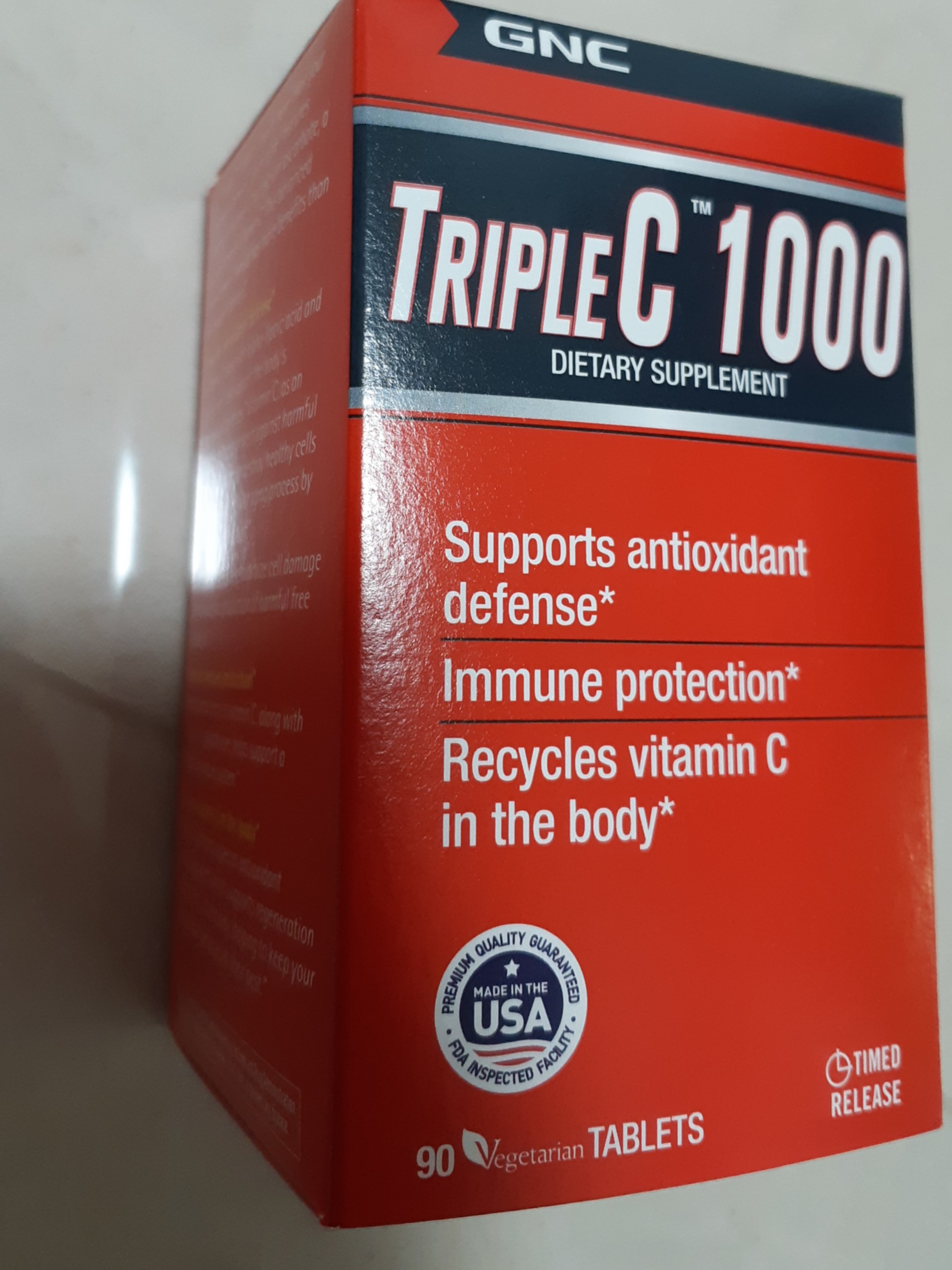 Gnc triple c vitamin c 90 tablets expire jan 2022, Health & Nutrition ...