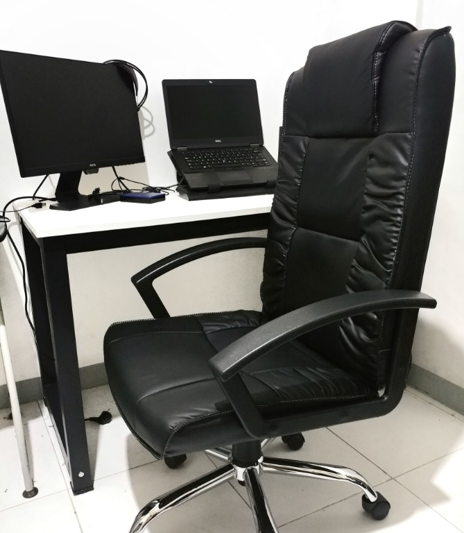 Ergodynamic PRINCE Faux Leather High Back Executive Chair, Office Chair ...