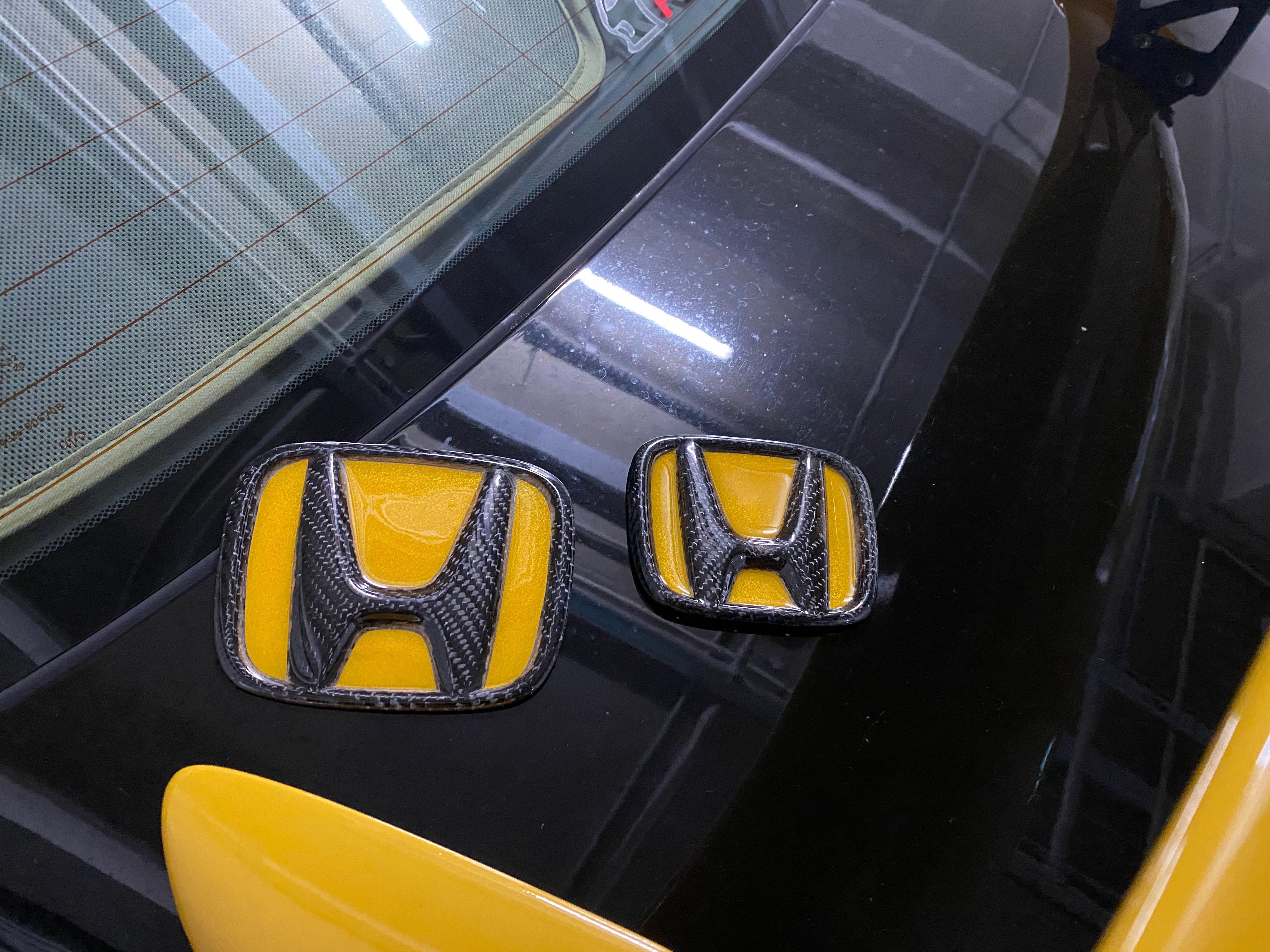 Honda Carbon Fibre CF logo Civic FD Type R FD2R, Car Accessories ...