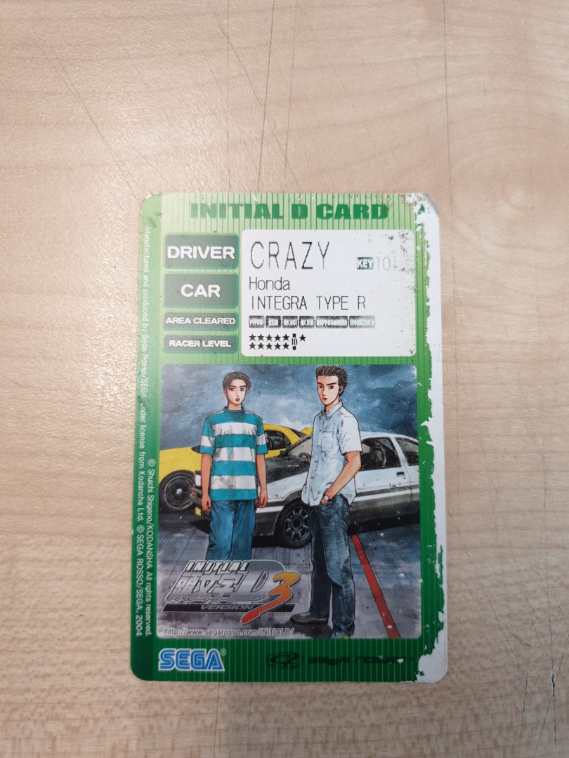 Initial D Stage 2 Arcade Card (Rare), Hobbies & Toys, Toys & Games on ...