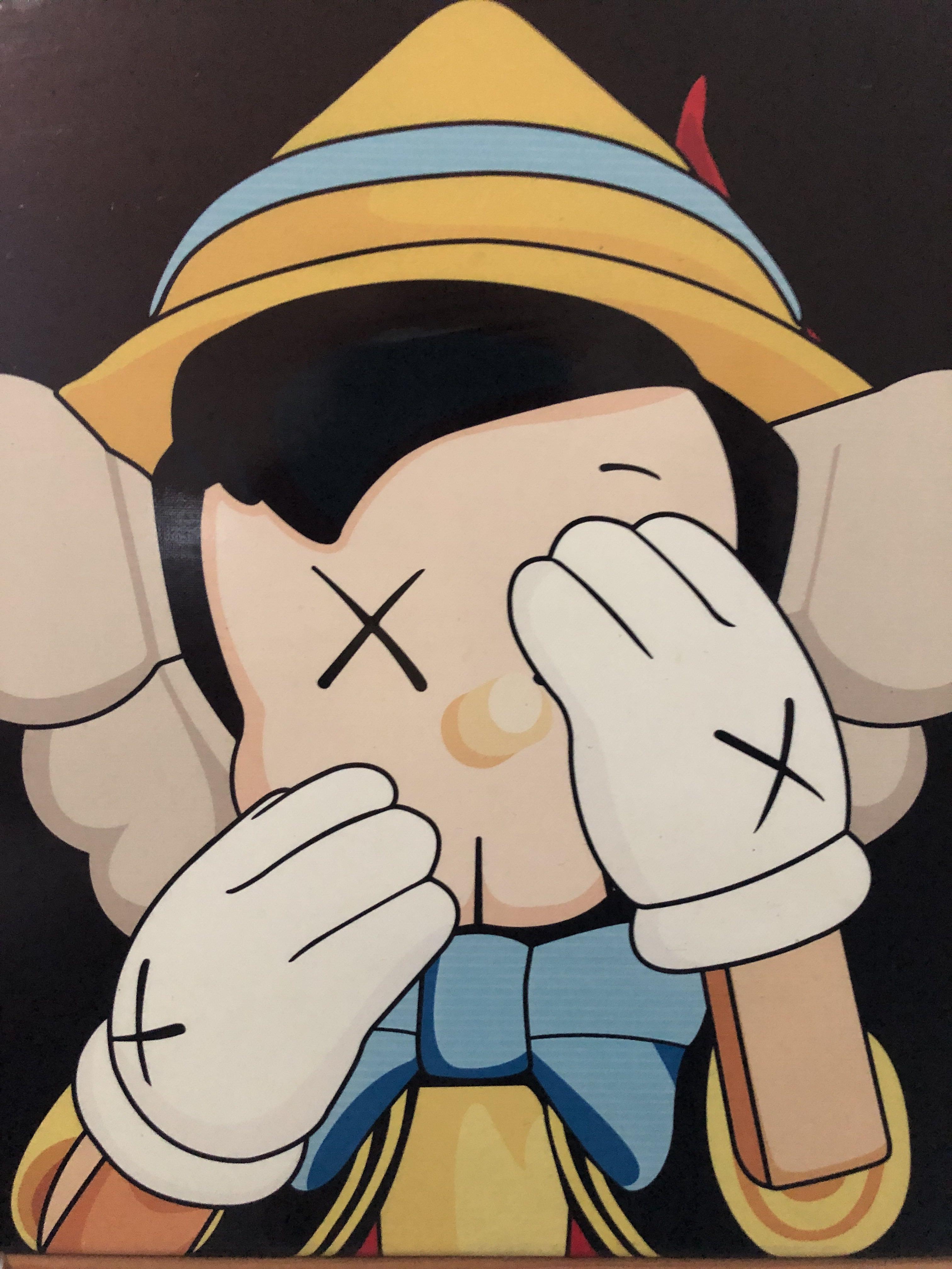 KAWS X PINOCCHIO, Design & Craft, Art & Prints on Carousell