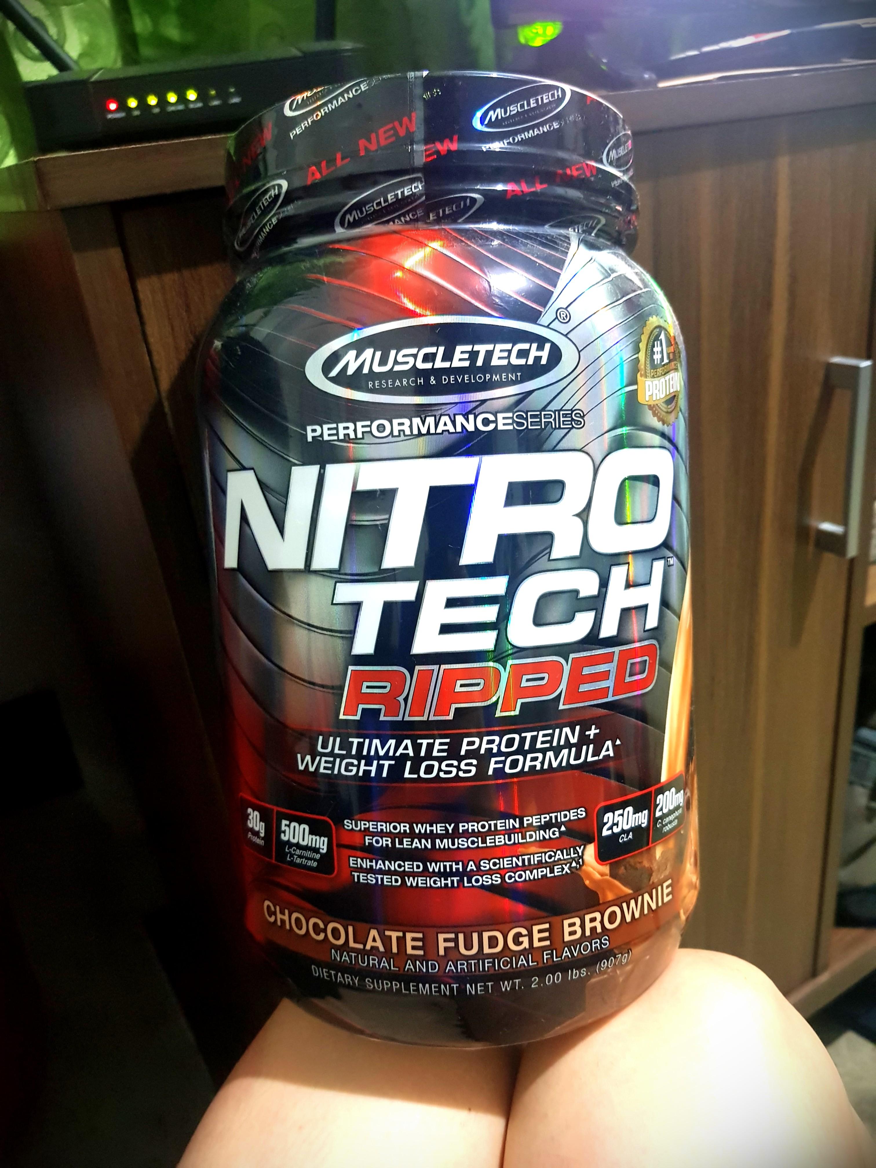 MuscleTech Nitro Tech RIPPED, Health & Nutrition, Health Supplements ...