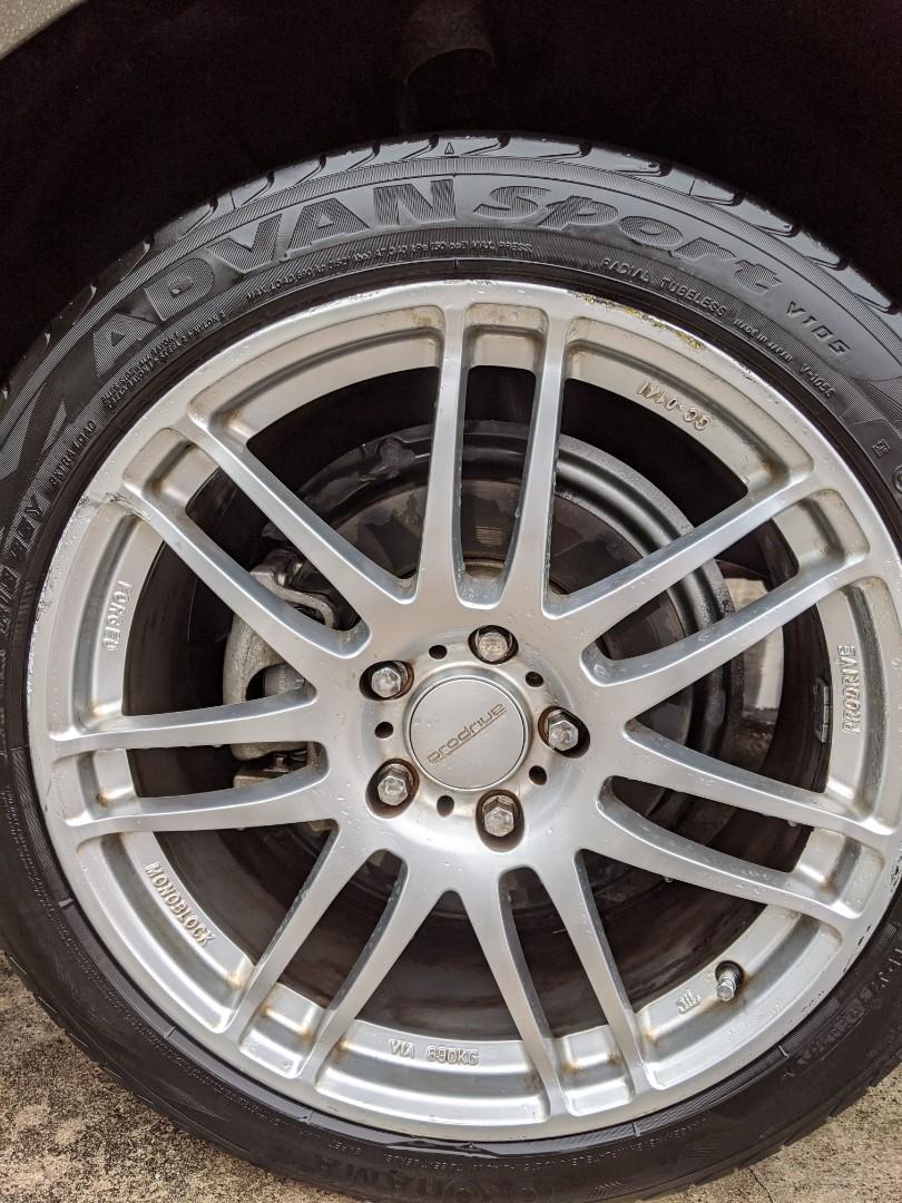 Original Prodrive forged Rims, Car Accessories, Tyres & Rims on Carousell