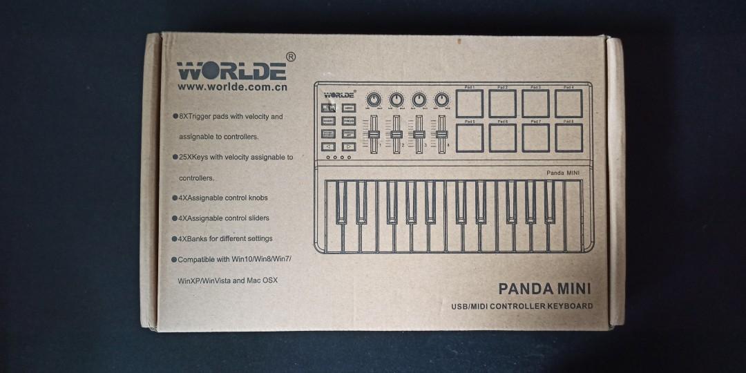 Panda Worlde Mini (MIDI CONTROLLER KEYBOARD), Hobbies & Toys, Music ...