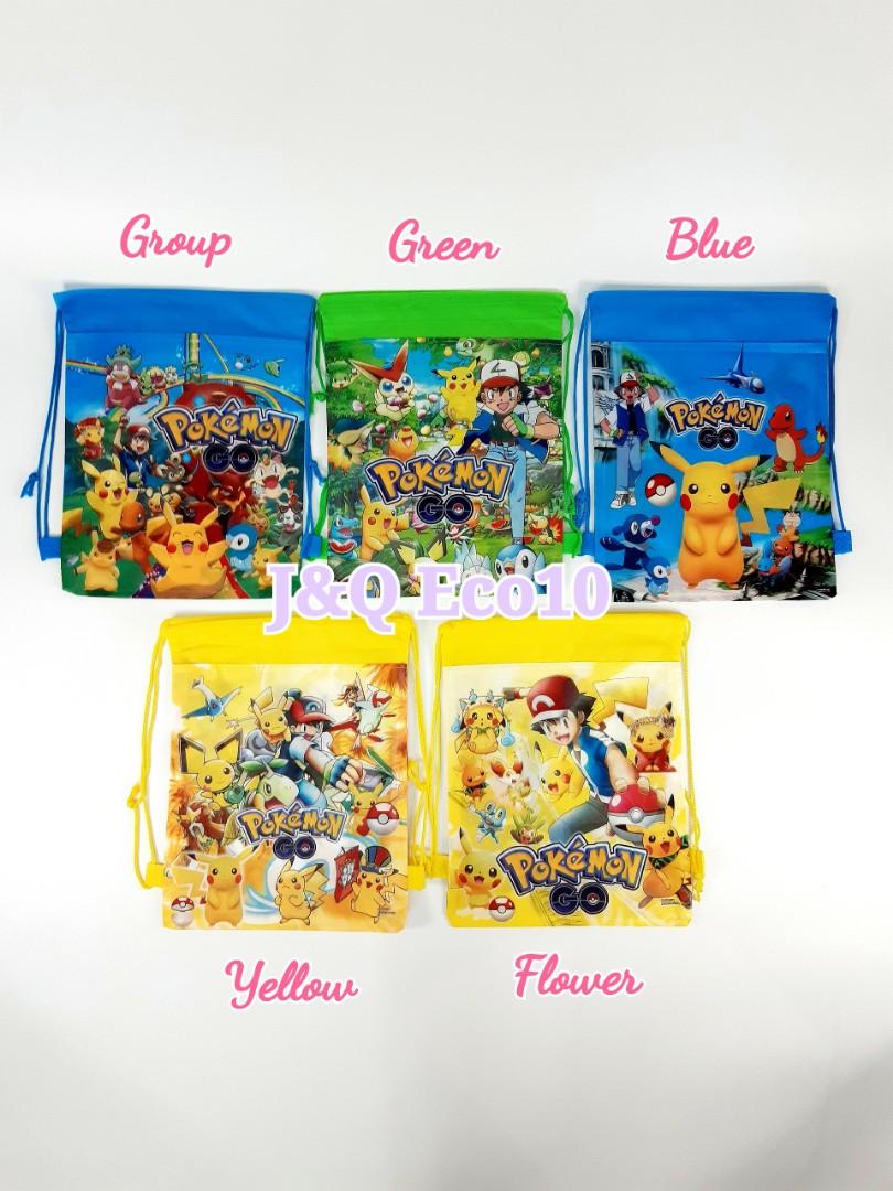Pokemon Drawstring Bag [READY STOCK], Babies & Kids, Going Out, Diaper ...