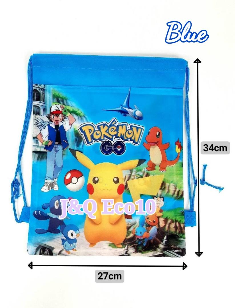 Pokemon Drawstring Bag [READY STOCK], Babies & Kids, Going Out, Diaper ...