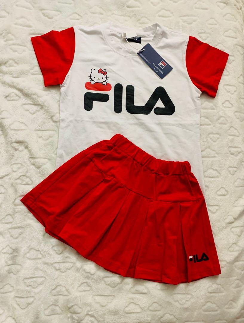 Premium Fila Hello Kitty Set, Babies & Kids, Babies & Kids Fashion on ...