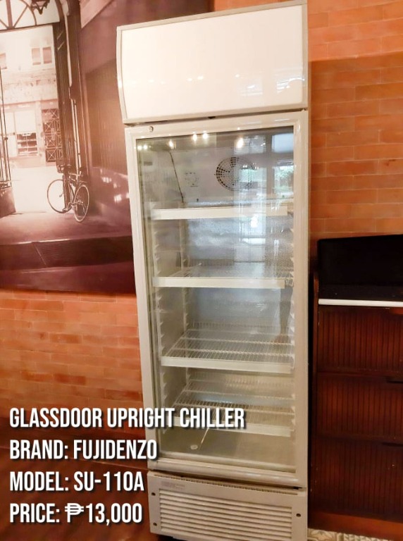 SAle!Fujidenzo Glass door upright chiller, TV & Home Appliances ...