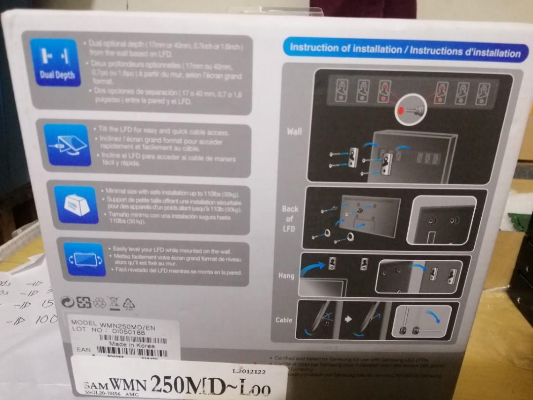 Samsung mini wall mount support, TV & Home Appliances, TV ...