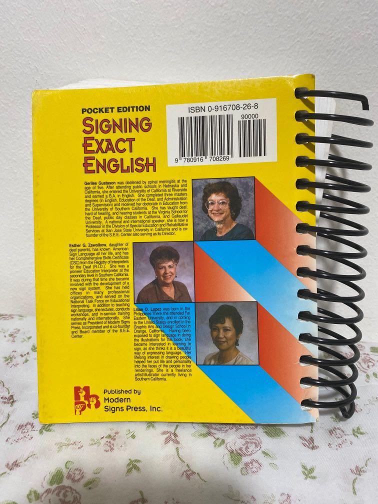 Signing Exact English Pocket Edition, Computers & Tech, Office ...
