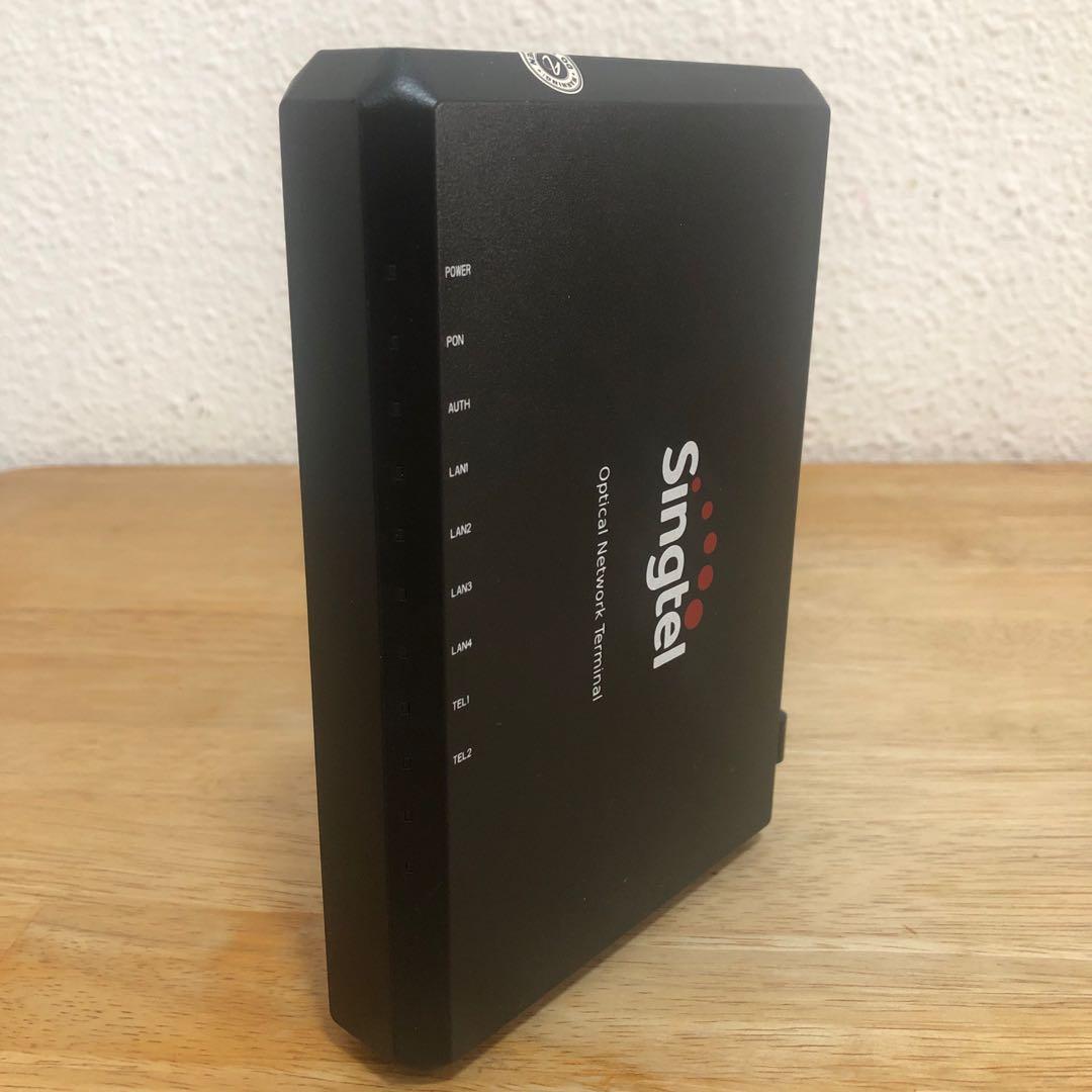 Singtel ONT (Optical Network Terminal) Alcatel-Lucent, Computers & Tech ...