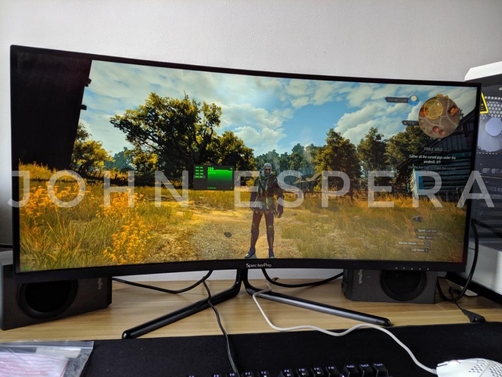 SpecterPro 34inch 34UW100 100hz Ultrawide 3440x1440 Display Gaming ...