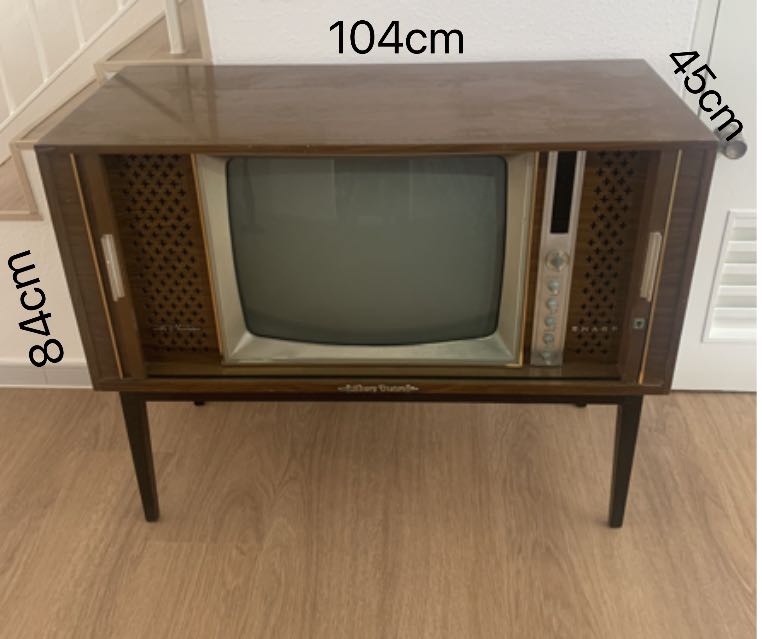 Vintage Sharp TV, Hobbies & Toys, Memorabilia & Collectibles, Vintage ...