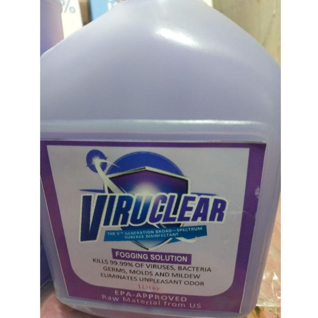 Viruclear fogging solution 1 liter, Furniture & Home Living, Cleaning ...