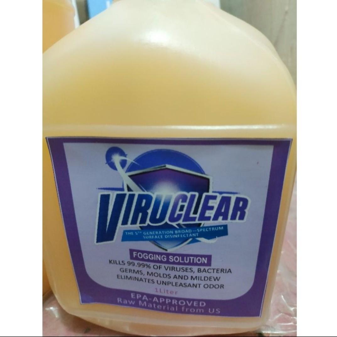 Viruclear fogging solution 1 liter, Furniture & Home Living, Cleaning ...