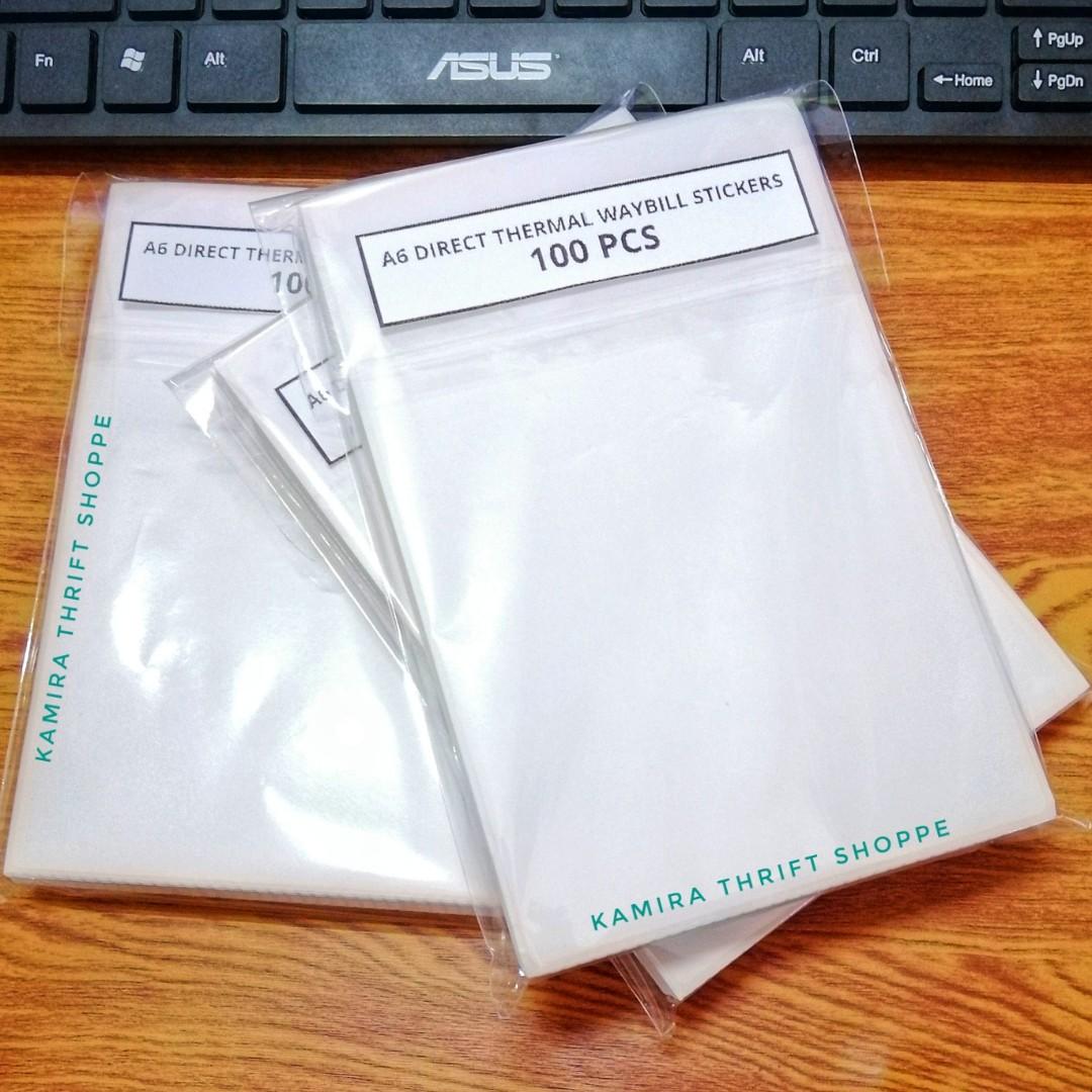 50pcs Waybill thermal paper 4x6, Hobbies & Toys, Stationary & Craft ...