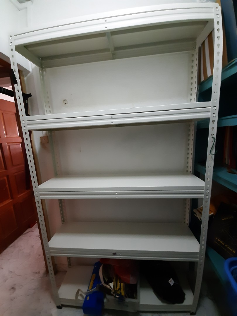4 feet by 1 feet boltless metal shelves., Furniture & Home Living ...