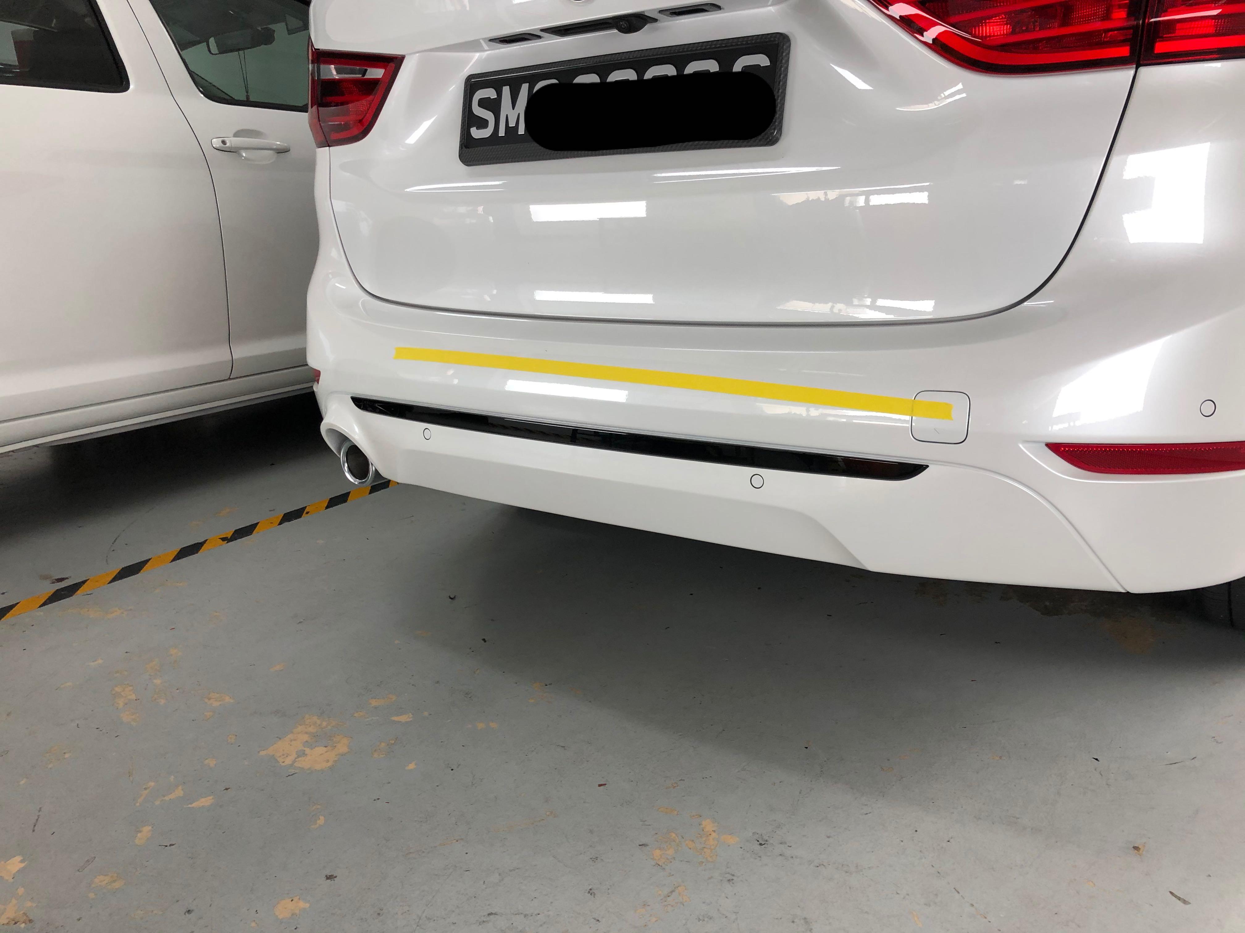 BMW 216i rear diffuser sticker wrap, Car Accessories, Accessories on ...