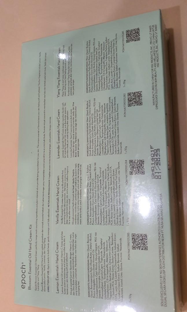 BNIP Epoch Blossom Essential Oil Hand Cream Kit, Beauty & Personal Care ...