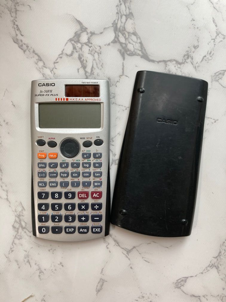 Casio 計數機 Casio Fx-50fh, 興趣及遊戲, 手作＆自家設計, 文具 - Carousell