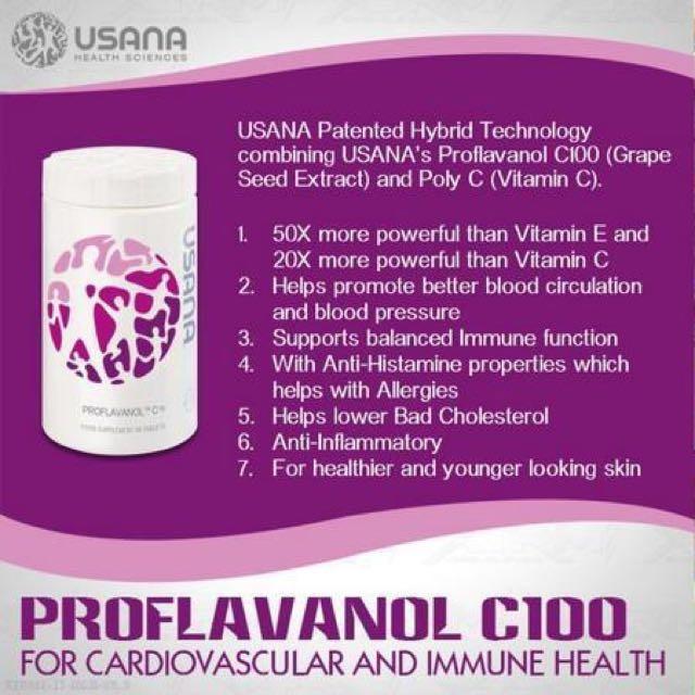 Proflavanol C100, USANA (FREE SHIPPING) - 56 Tablets - Groundbreaking ...