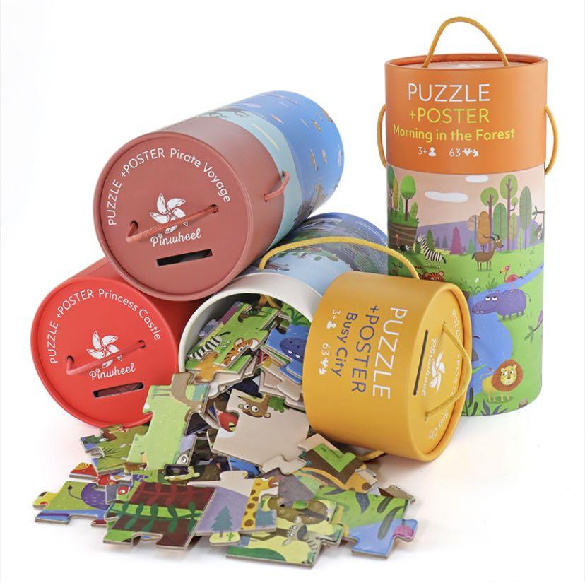 Children Puzzle in Tube (63 pieces), Hobbies & Toys, Toys & Games on ...