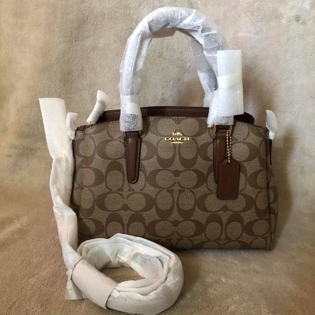 Coach mini Sage Caryall, Luxury, Bags & Wallets on Carousell