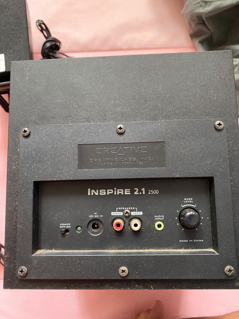 creative inspire 2.1 2500 電腦喇叭, 音響器材, Soundbar、揚聲器、藍牙喇叭、耳擴 - Carousell