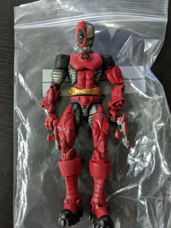 Custom Deadpool Cyborg with Guns, Hobbies & Toys, Toys & Games on Carousell