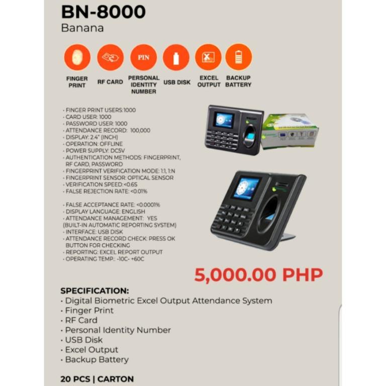 Digital Biometric Excel Output Attendance System, TV & Home Appliances ...