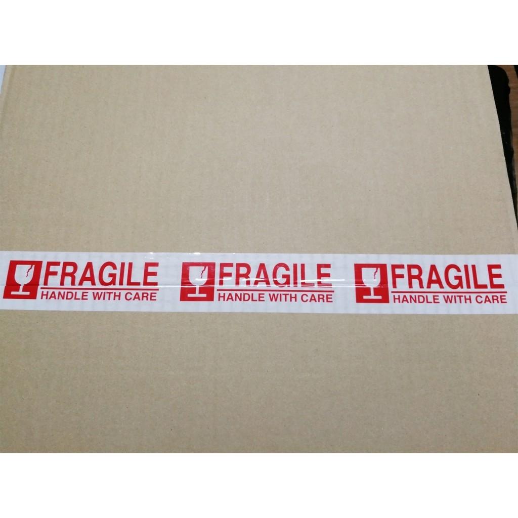 Fragile OPP Tape 50mic X 48mm X 50m, Hobbies & Toys, Stationery & Craft ...