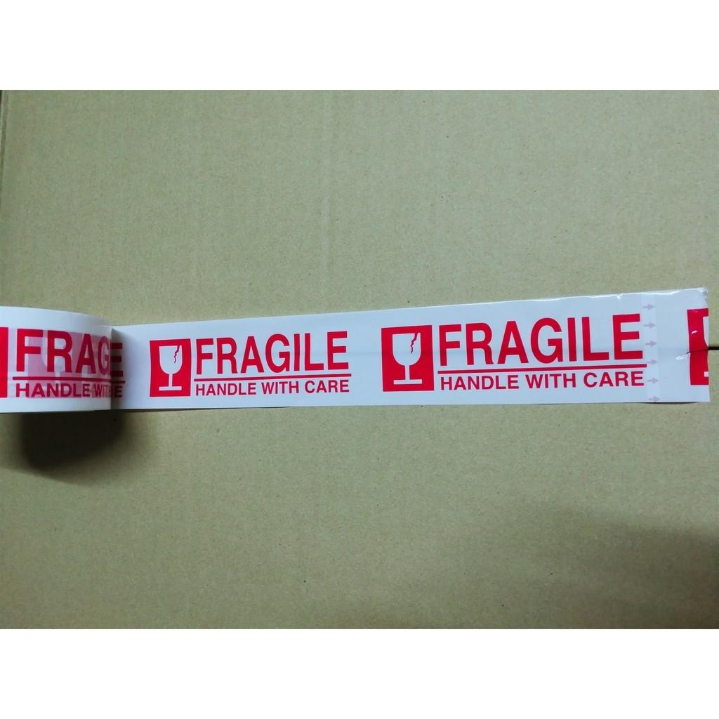 Fragile OPP Tape 50mic X 48mm X 50m, Hobbies & Toys, Stationery & Craft ...