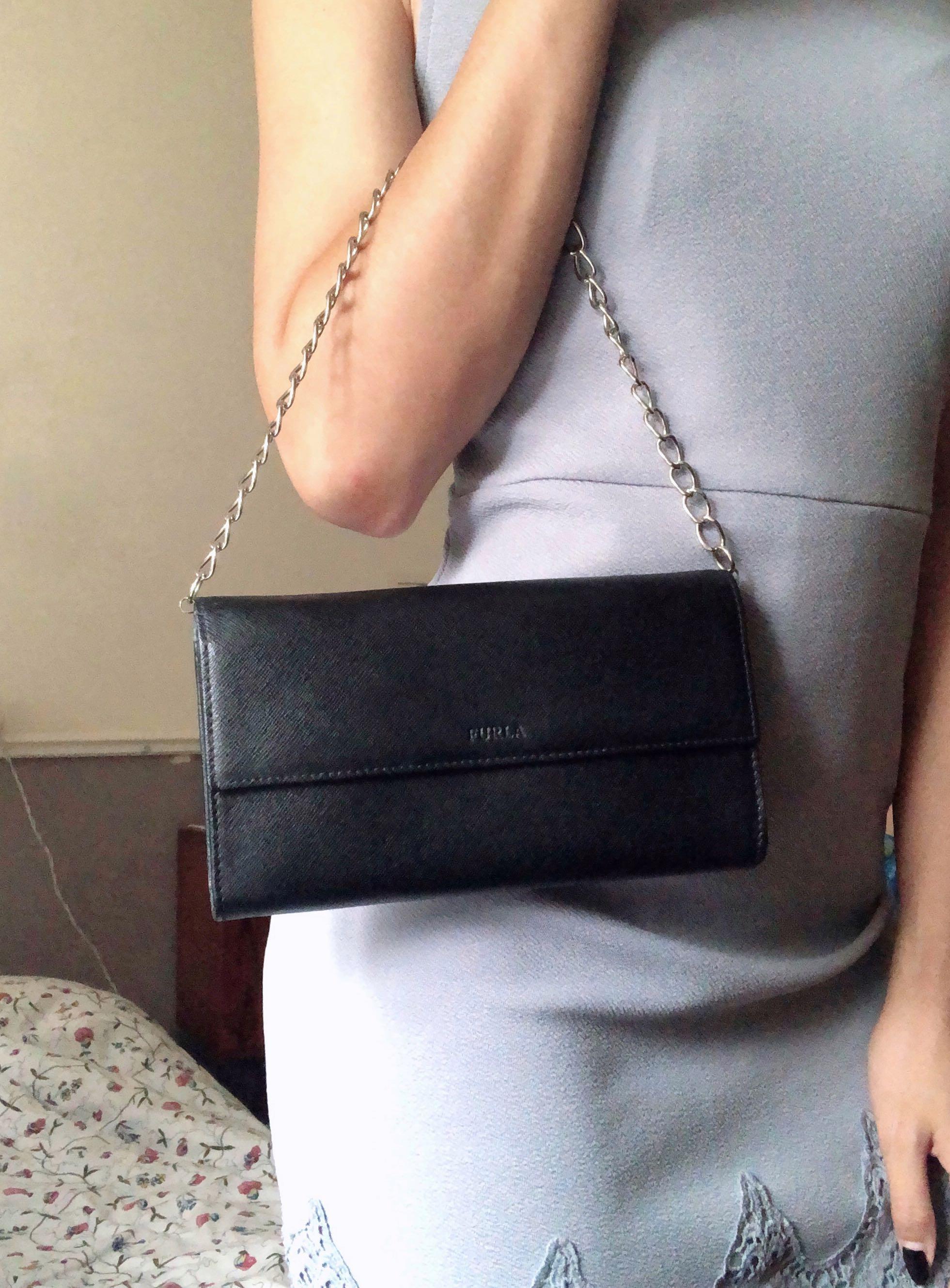 Furla wallet on chain, Luxury, Bags & Wallets on Carousell