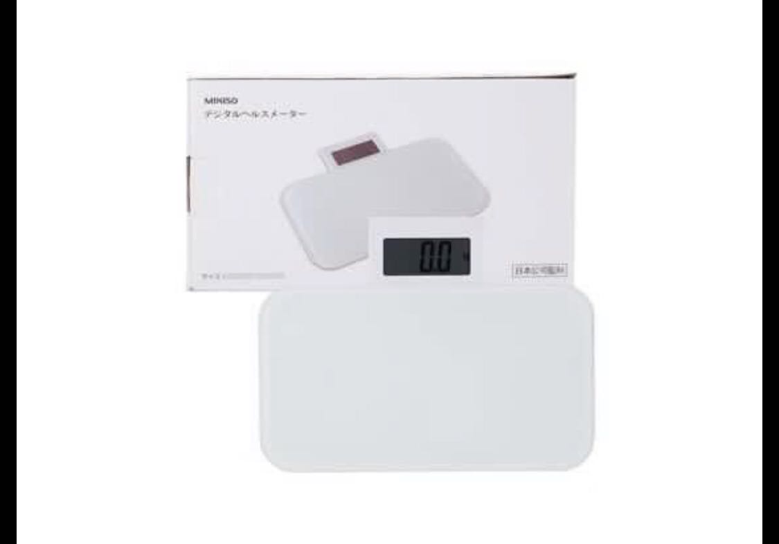 miniso portable electronic weighing scale white, Health & Nutrition ...