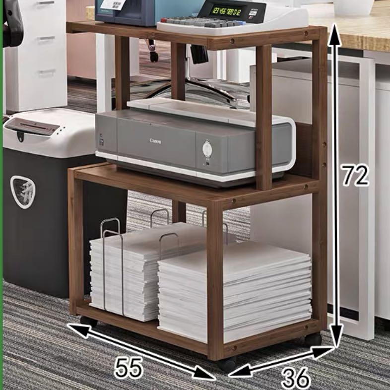 Moveable 3tier Printer Storage Table Trolley Rack, Furniture & Home ...