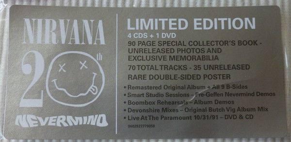 NIRVANA Nirvana Nevermind 20th Anniversary Super Deluxe Edition 4CD ...