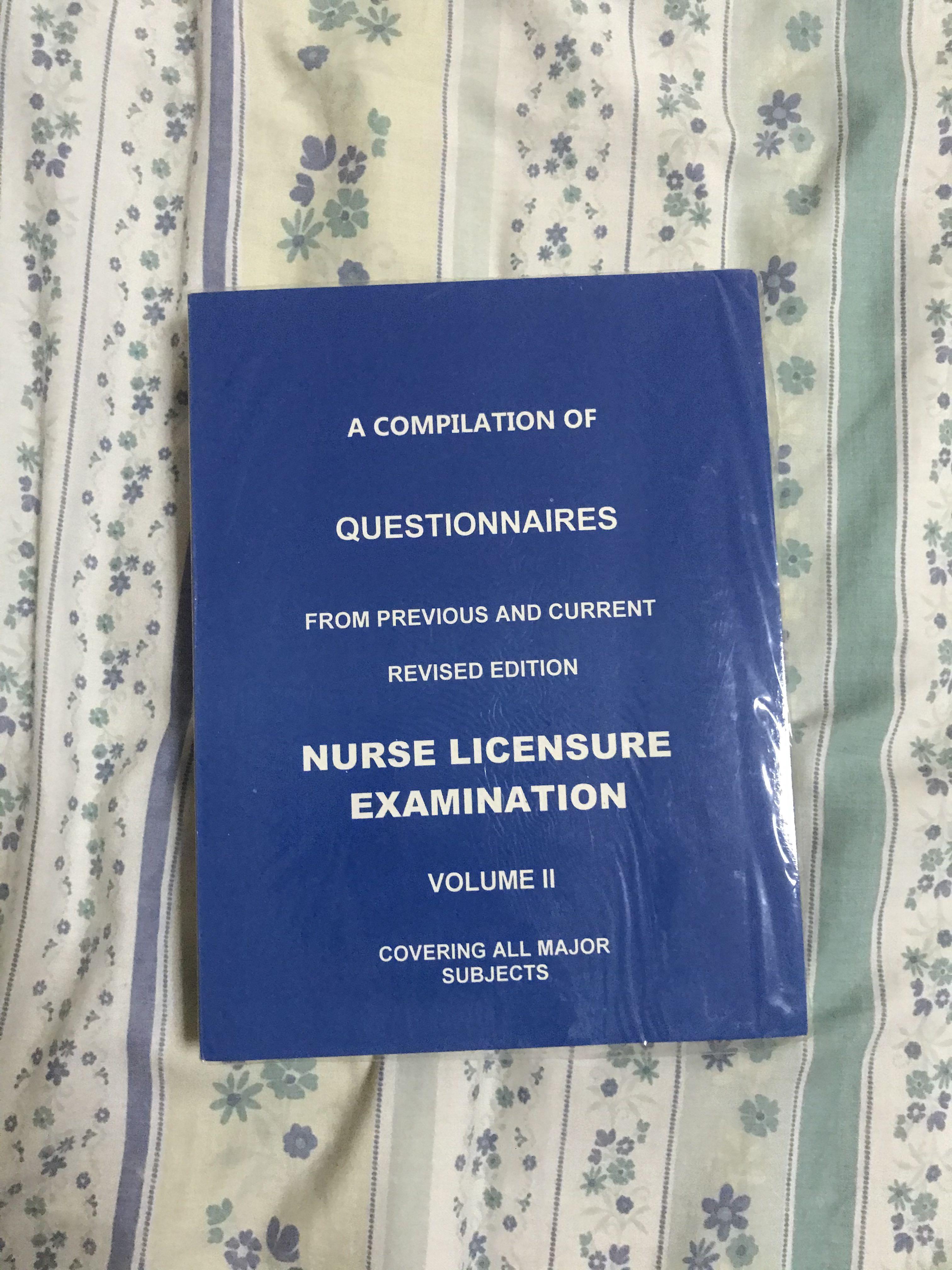 Nursing Book: NLE Reviewer/ Questionnaires Volume 2, Hobbies & Toys ...