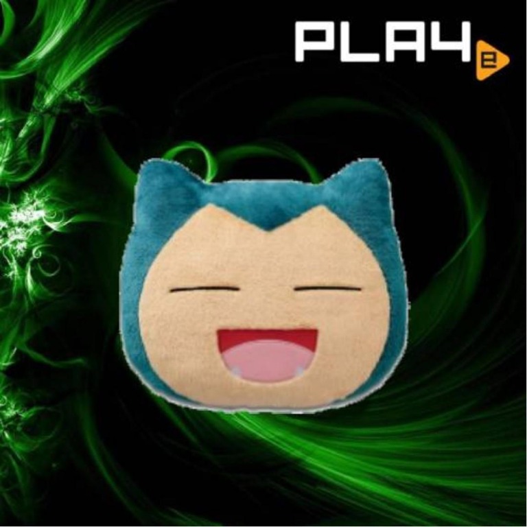 Pokemon Snorlax Big Face Cushion ~ Open Mouth/Close Mouth Brand New ...