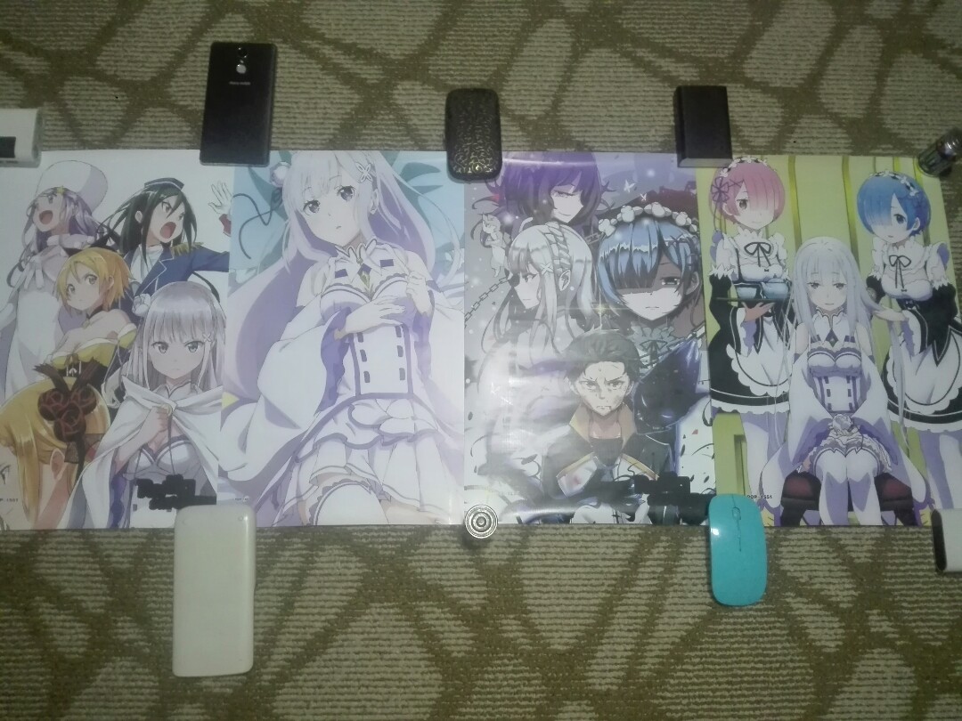 Re:Zero Posters, Hobbies & Toys, Memorabilia & Collectibles, J-Pop on ...
