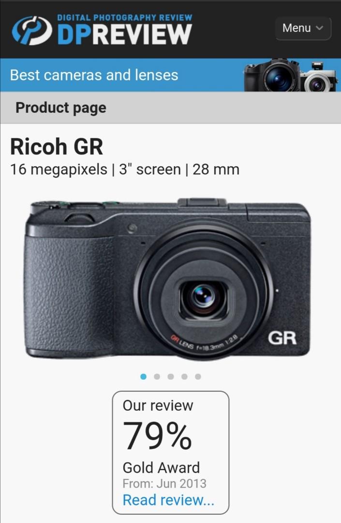 Ricoh GR Mark I, Photography, Cameras on Carousell